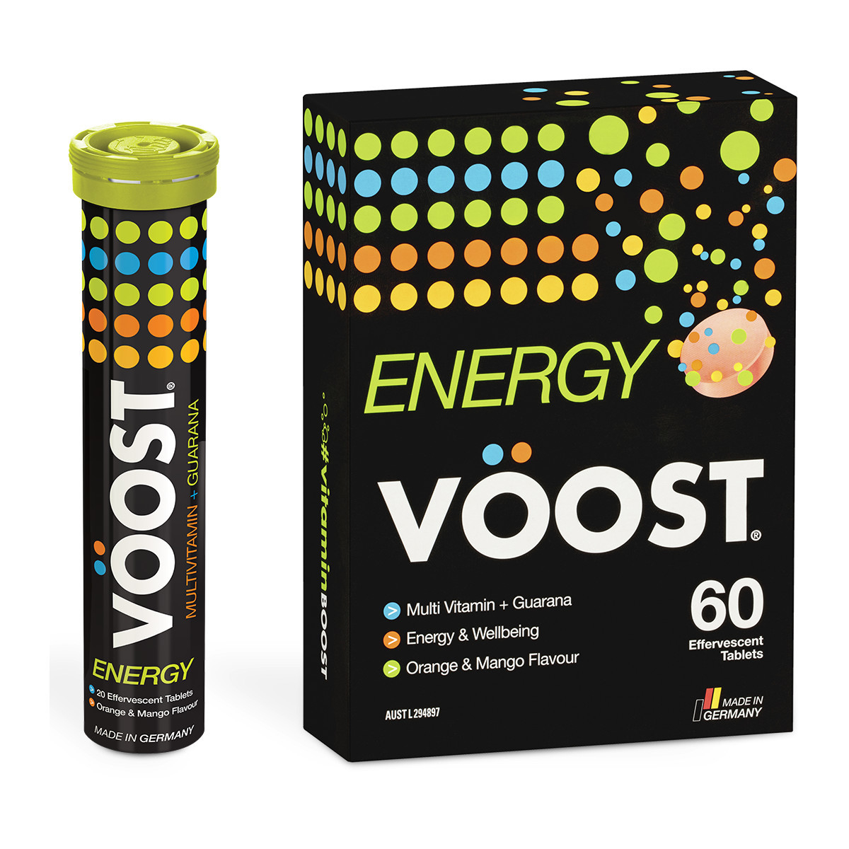 FEsports | VOOST Effervescent - Energy - 60 Pack - Orange & Mango