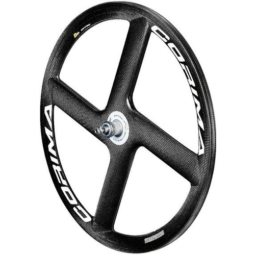 FEsports | Rear CORIMA 4 Spoke Carbon Wheel 3K Tubular for Track ...