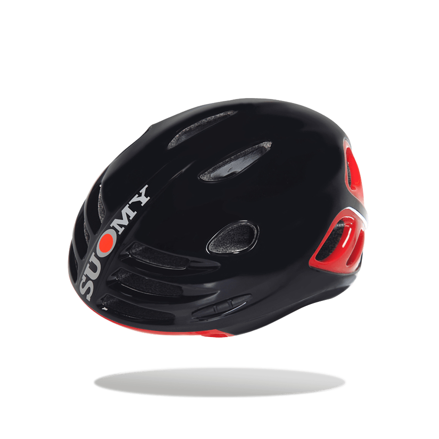 FEsports | SUOMY SFERA Road Helmet (Black Gloss/Red Gloss)
